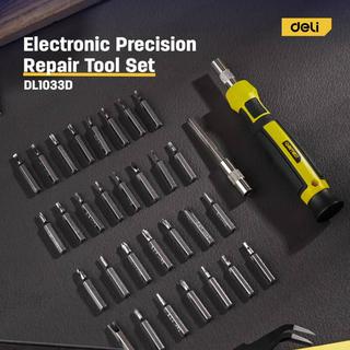 Deli 44/33Pcs Portable Screw Driver Set Magnetic Precision Screwdriver Set Tools DL1033D ...