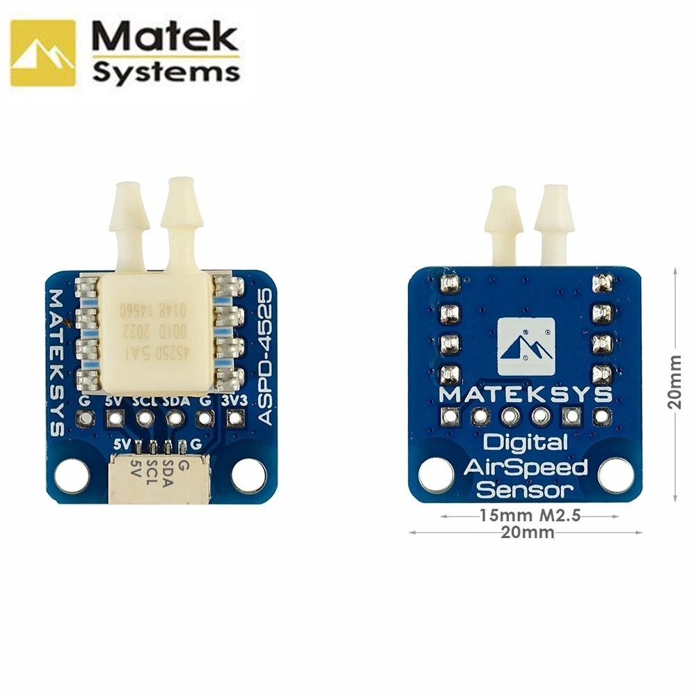 Matek System Digital Airspeed Sensor ASPD-4525 For Ardupilot Matek ...