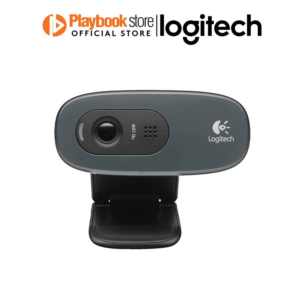 Logitech C270 HD 720P/30Fps Built-In Mic USB-A Webcam (Black) | Shopee ...