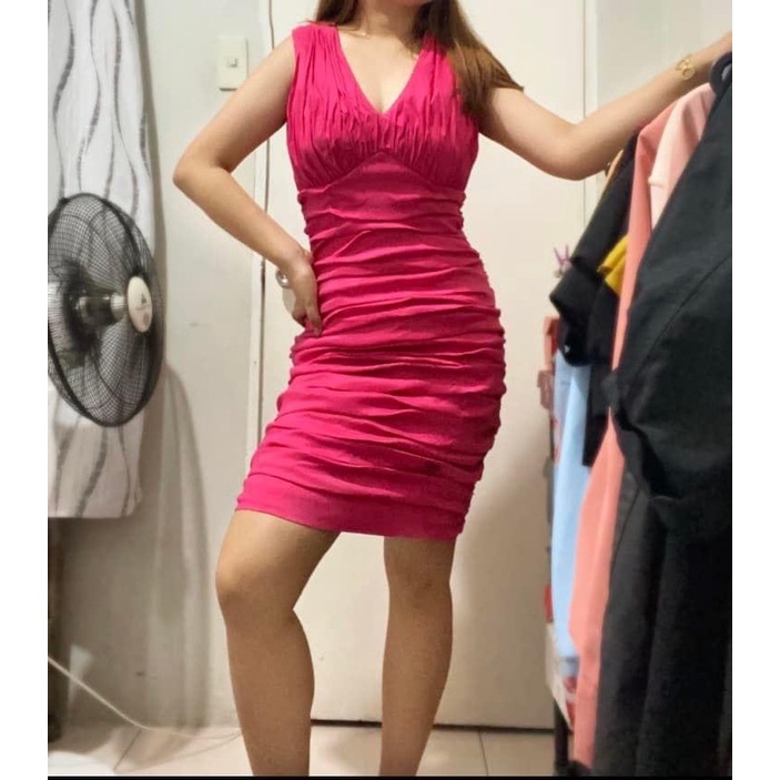 Hotpink Dress Authentic | Shopee Philippines