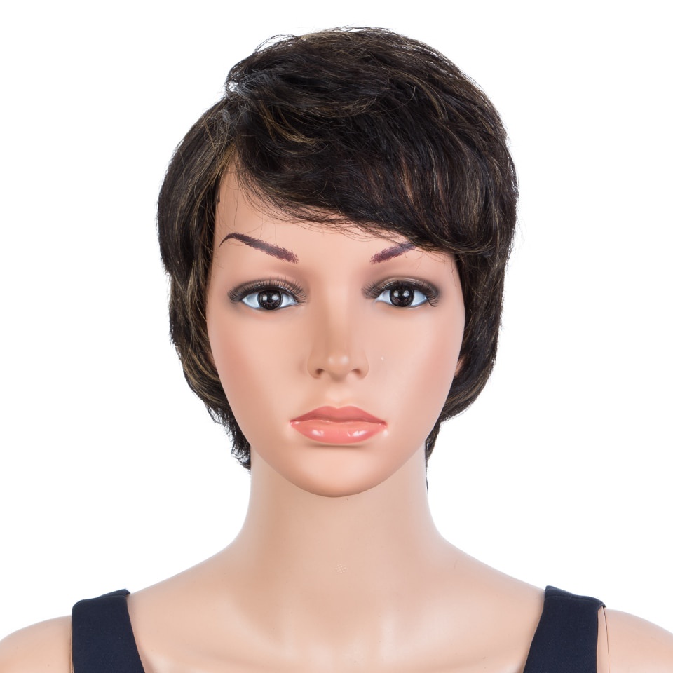 Freedom Short Human Hair Wig Textured Pixie Cut Wigs For Black Women ...