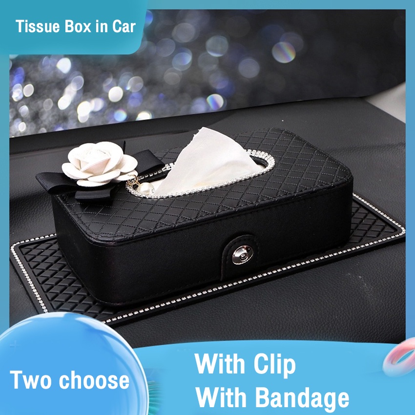 MJY Practical Car Tissue Box Rectangle Large Capacity Car Special ...