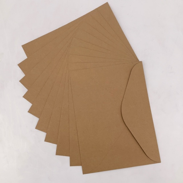 5pcs Long and Short Brown Envelope School and Office Supplies | Shopee ...