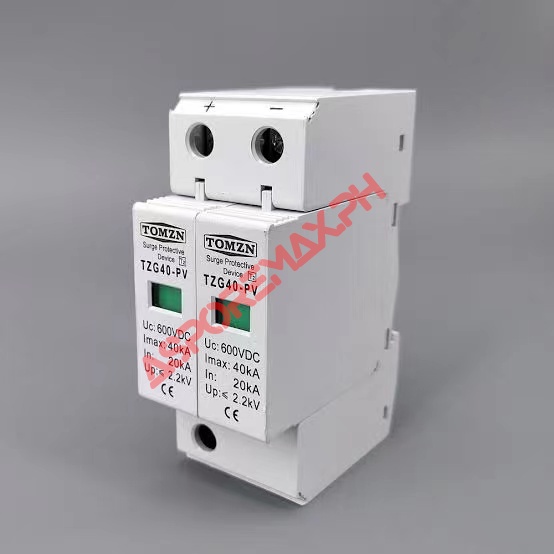 TOMZN TZG40-C/ -PV SPD 2P AC 385V/DC 600V 20~40KA House Surge ...