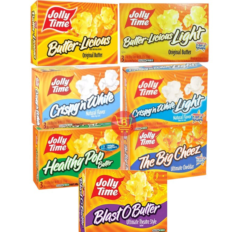 Jolly Time Microwavable Popcorn, 3 bags | Shopee Philippines
