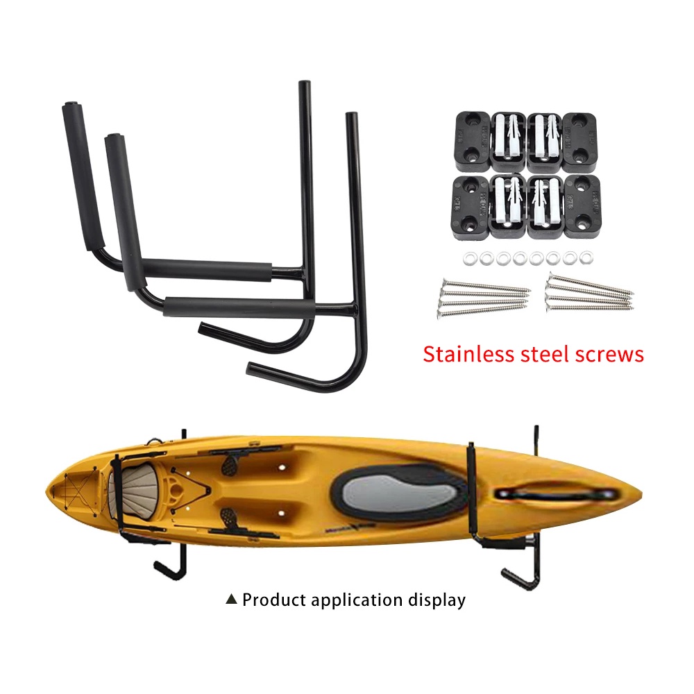 Kayak Storage Racks Canoe Carrier Wall Mounted Bracket Holder Surfboard ...