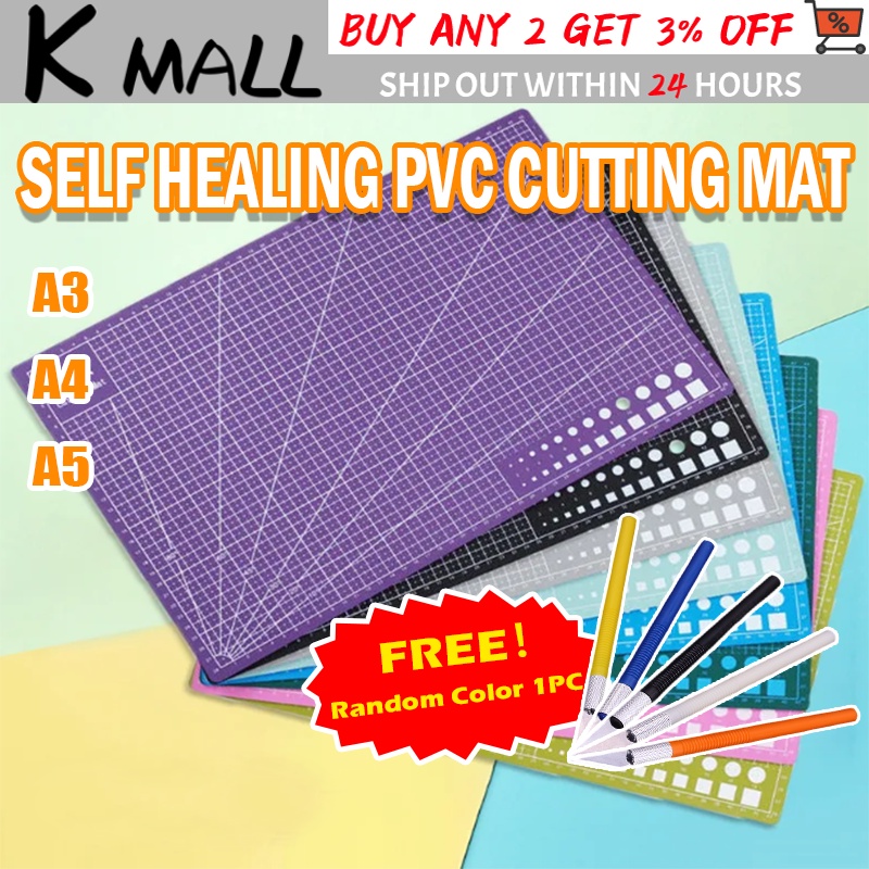A3 A4 A5 Cutting Mat PVC Cut Pad Patchwork Tools Manual Cutting Board Double-sided Self-healing ...