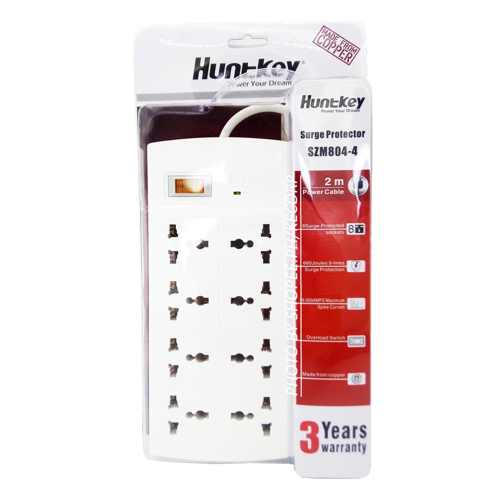 HUNTKEY SZM804-4 Power Extension Cord KECORP_S1 | Shopee Philippines