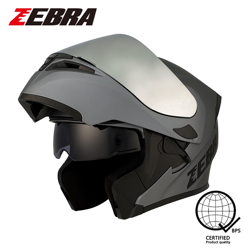 ZEBRA FF805 W/D #3#5 Modular Helmet Dual Visor Full Face for Motorcycle ...