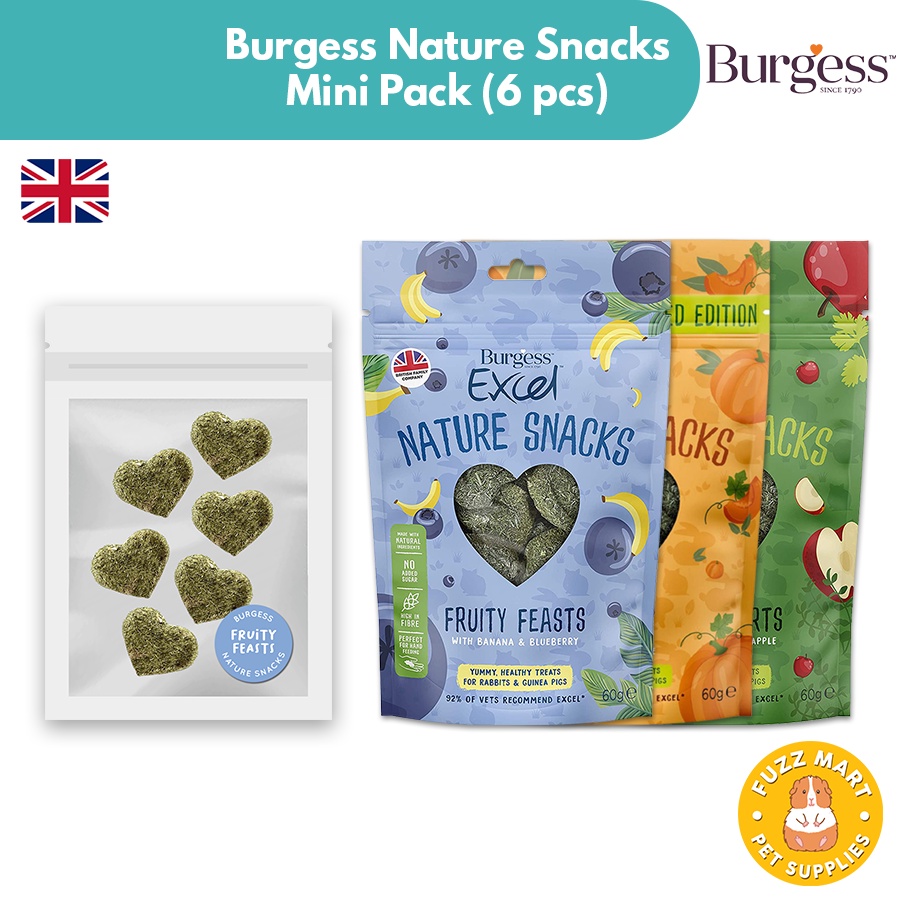 Burgess Excel Nature Snacks - Treats Mini Pack (6 pcs) | Shopee Philippines