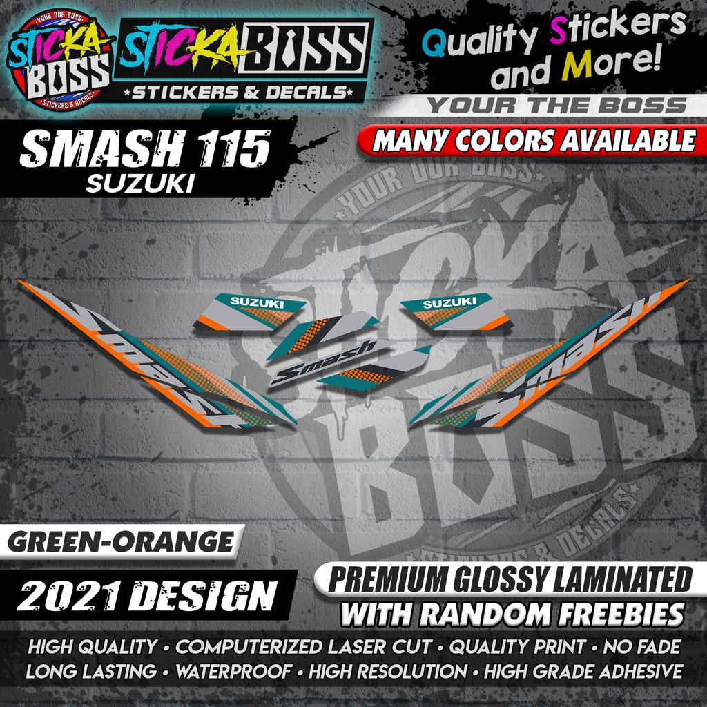 Suzuki Smash 115 Stock Decals ( 2021 DESIGN )【WITH FREEBIES】 | Shopee ...