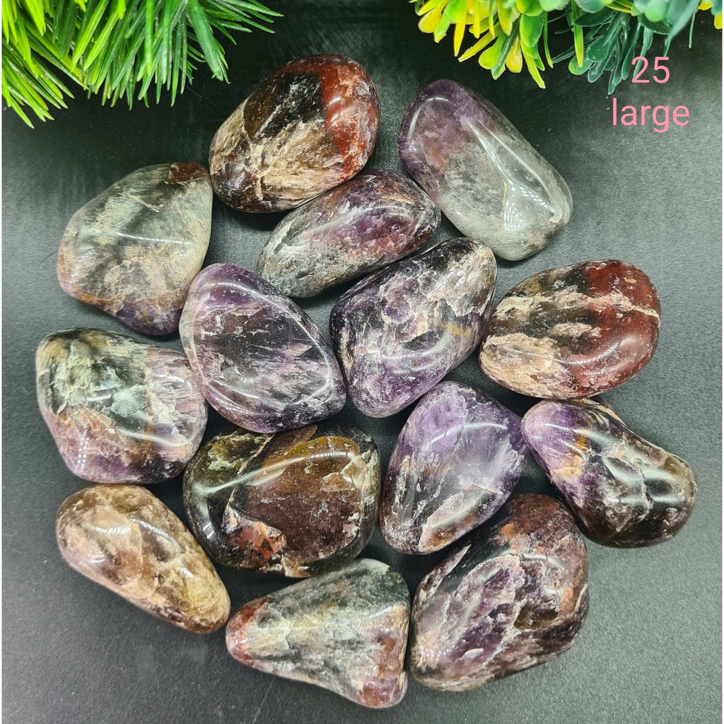Super 7 Tumbled Stone - Super Seven Healing Crystal - large | Shopee ...