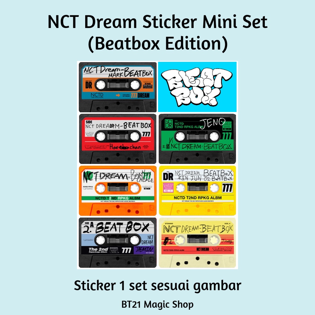 Nct Sticker Set NCT 2020, 127, DREAM, WAYV KPOP Sticker Set) | Shopee ...