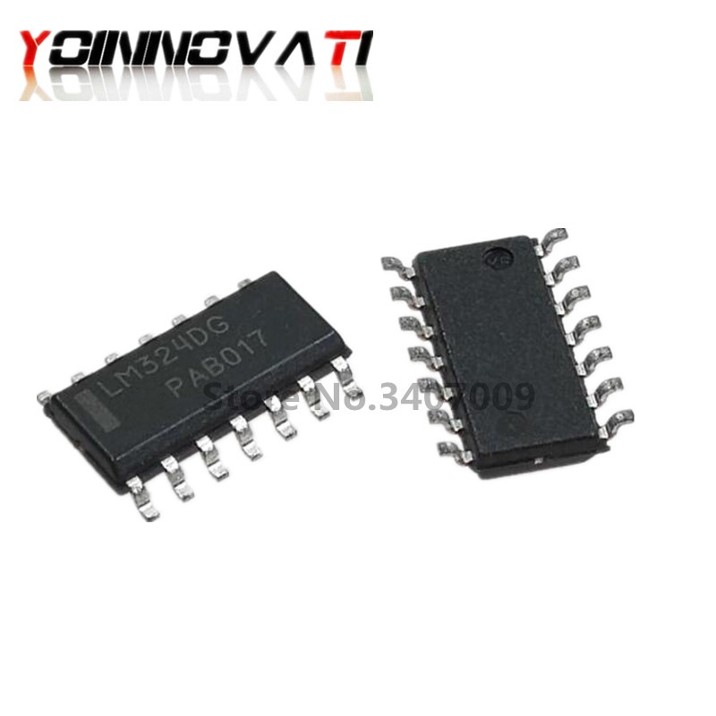 10pcs/lot LM324DG LM324DR2G LM324 Chip SOP-14 Quad Operational ...