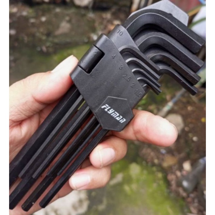 9pcs allen hex key wrench set flyman original | Shopee Philippines