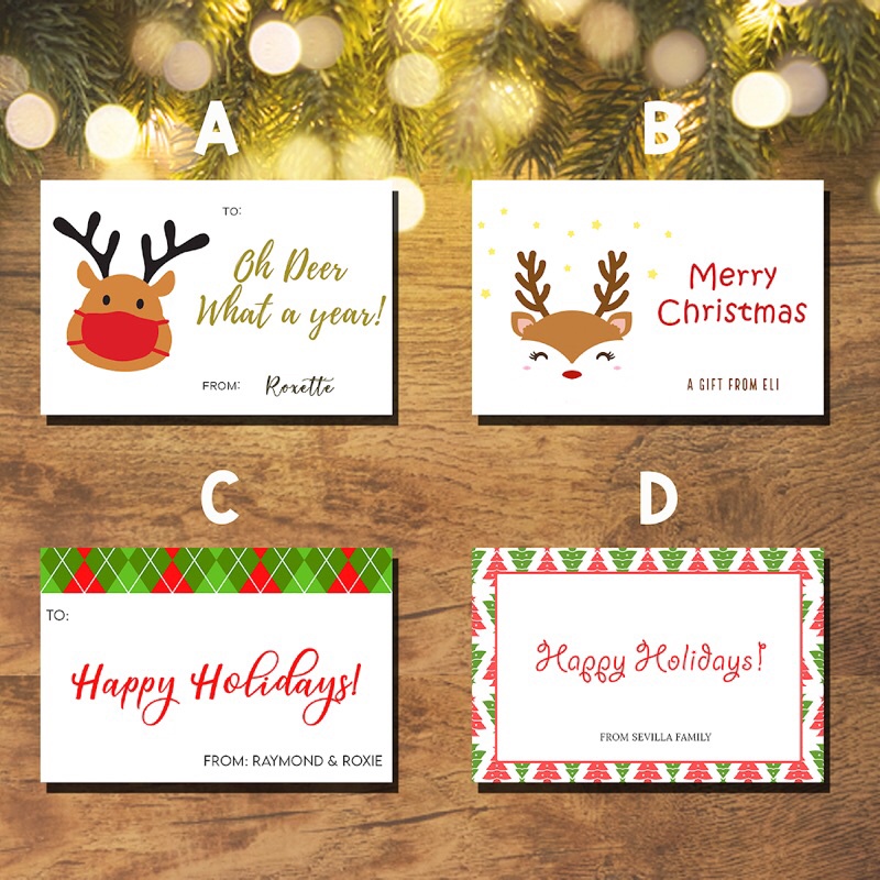 Christmas Gift Card / Sticker (Personalized) | Shopee Philippines