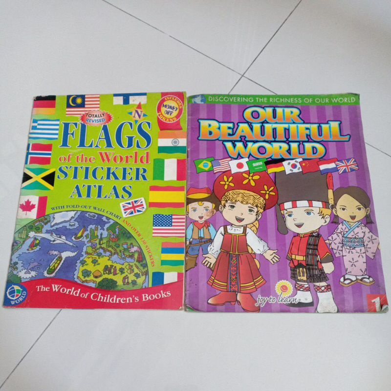 Atlas Flags of the World English Children's Book PACKAGE | Shopee ...