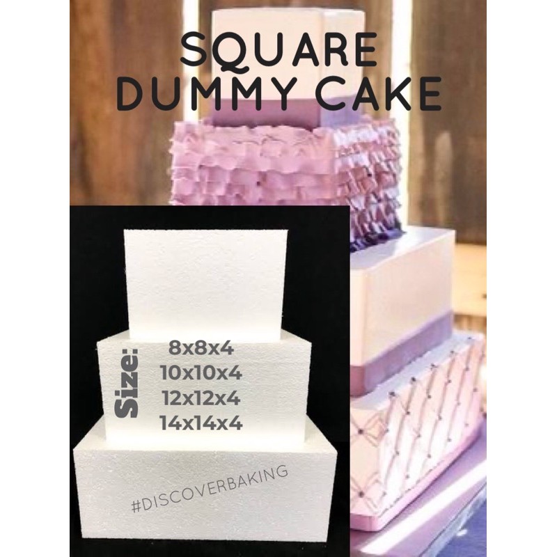 1pc. Dummy Cake SQUARE STYROFOAM | Shopee Philippines