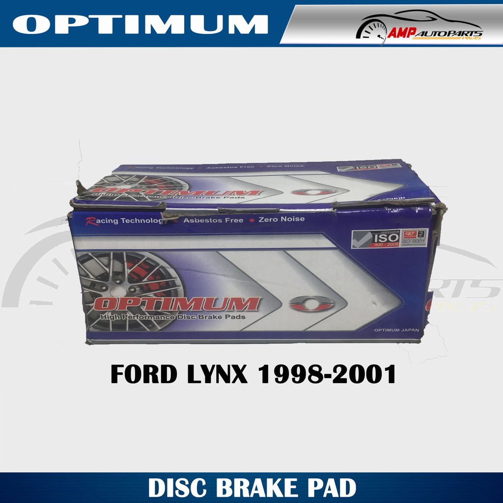 OPTIMUM FRONT DISC BRAKE PAD FOR FORD LYNX (1998-2001) | Shopee Philippines