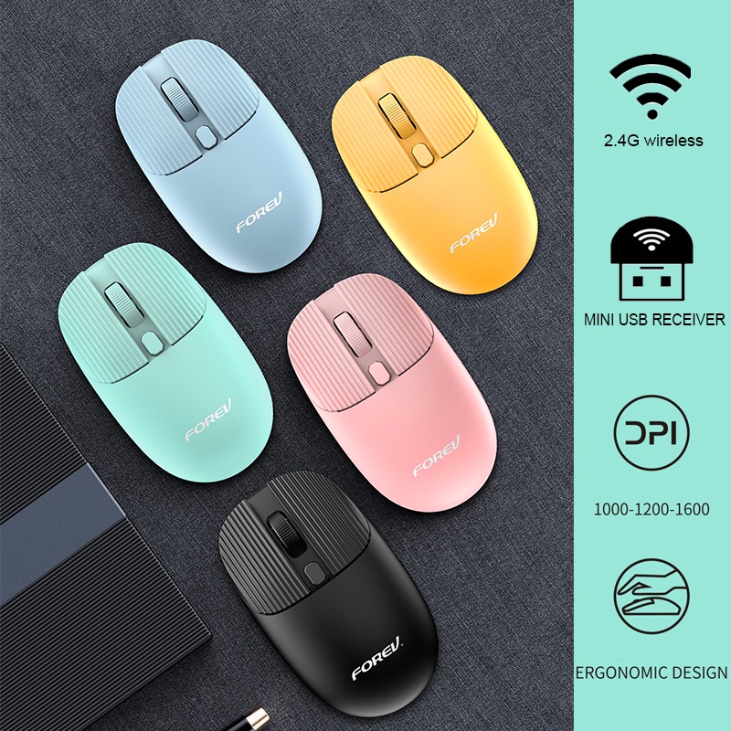 Firewolf FW-198 Ergonomic Design 4 Keys 1600 DPI 2.4G Wireless Mouse ...
