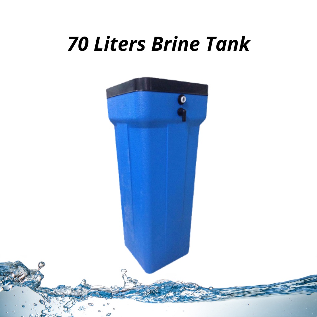70 Liters Brine Tank White for Water Softener Regeneration of Water ...