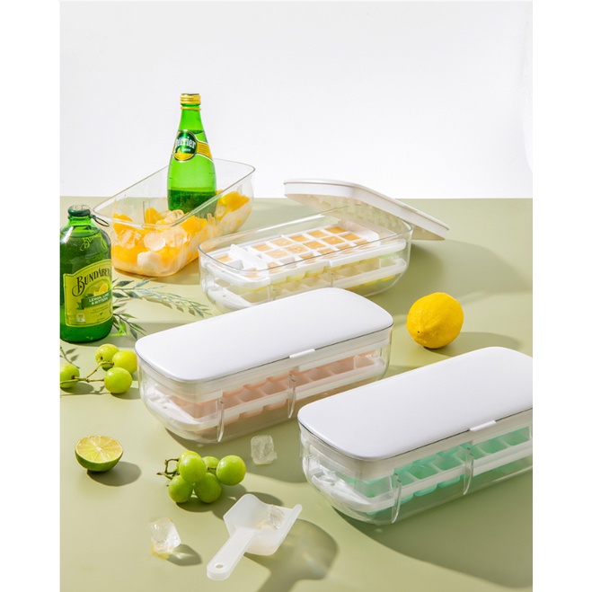 Ice Tray With Lid, Ice Making Area, Smart Jelly With Up Lid | Shopee ...