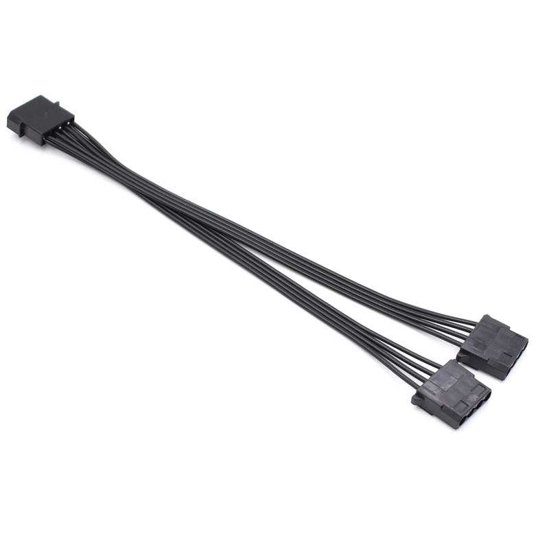 20cm 4 Pin Molex Male to 2 Ports Molex IDE Female Power Supply Y ...