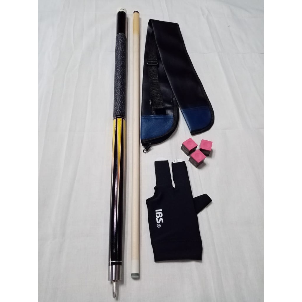 BK #4 CUE STICK WITH IBS GLOVES AND 3PCS BRUNSWICK CHALK RED | Shopee ...