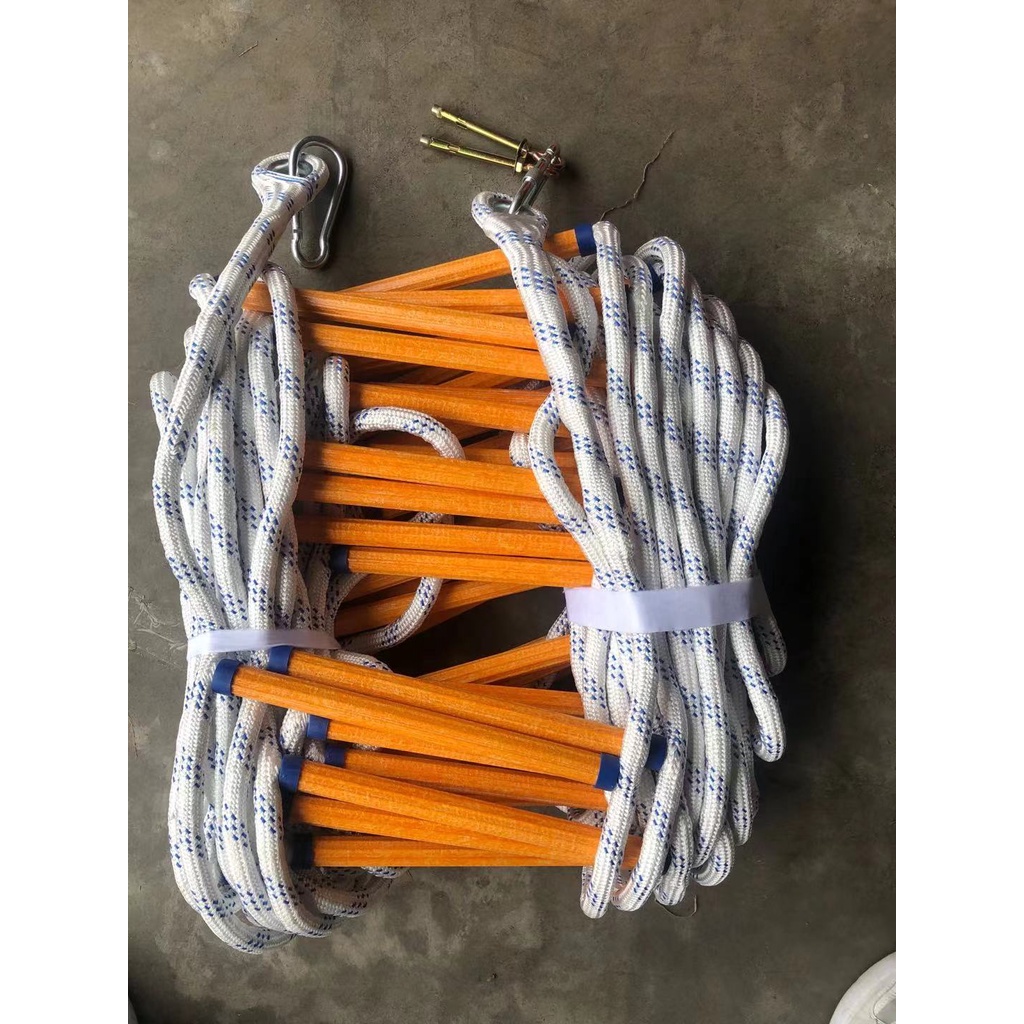 Fire Escape Rope Ladder Household Inspection Resin Rope Ladder Non-Slip ...