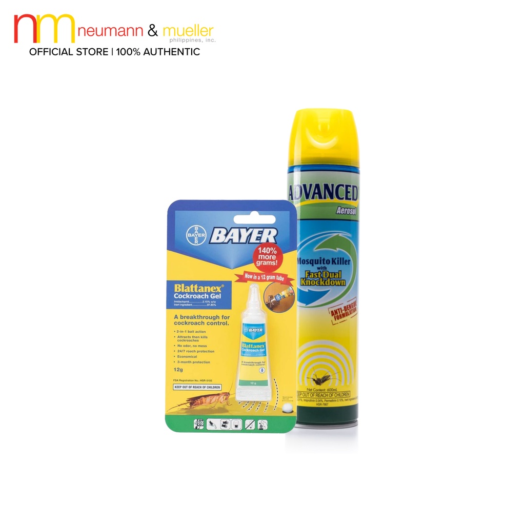 Insect Control Bundle: Blattanex Cockroach Gel + Advanced Mosquito ...