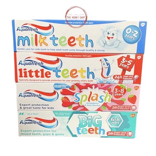 Aquafresh Kids Baby Toothpaste Milk Teeth/ Little Teeth / Big Teeth ...