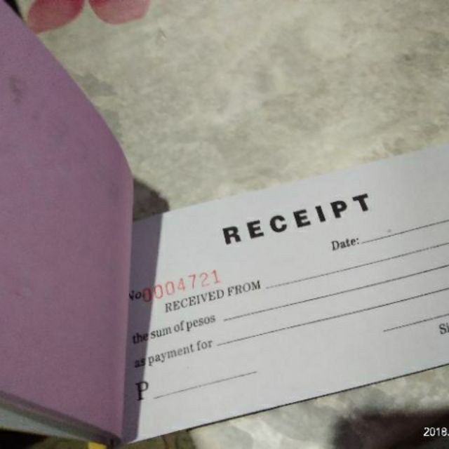 official Receipt with duplicate | Shopee Philippines
