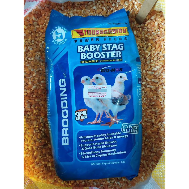 Baby Stag Booster THUNDERBIRD 1kg chick booster | Shopee Philippines