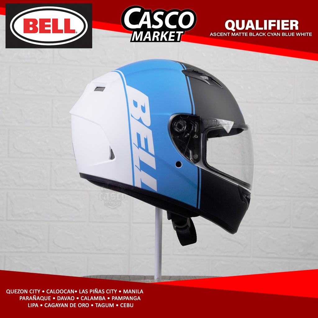 BELL PS QUALIFIER ASCENT FULL FACE SINGLE VISOR MOTORCYCLE HELMET ...