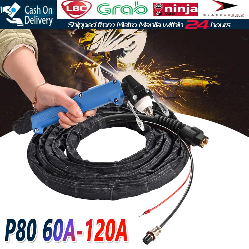 【Fast Delivery】P80 Torch Plasma Cutter Gun 4m Air Cooled Plasma Cutting ...