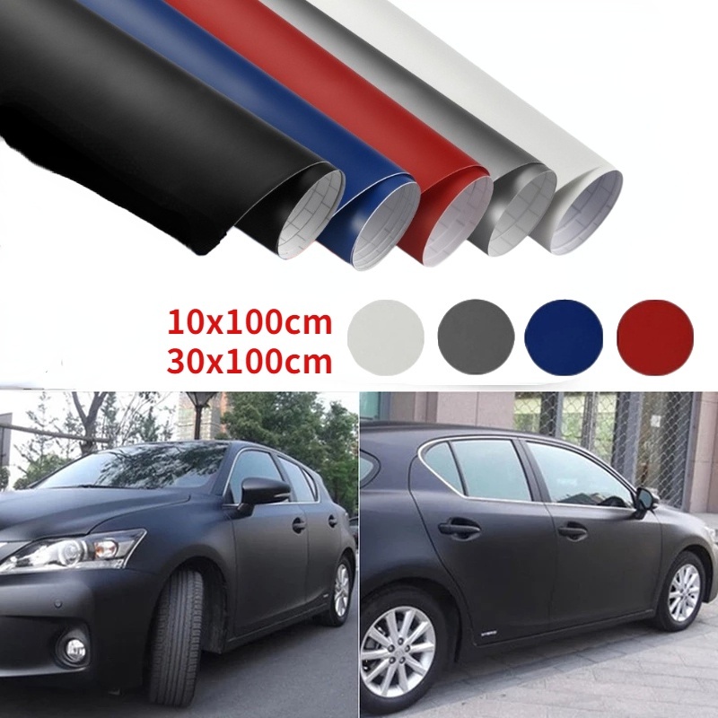 10/30*100cm DIY Car Stickers Satin Matt Waterproof Vinyl Film Vehicle ...
