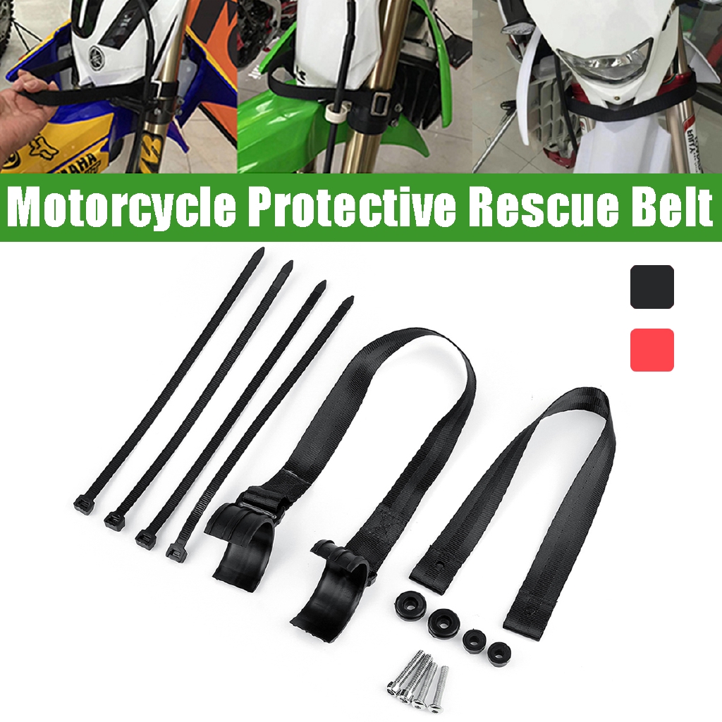 Adjustable Front Motorcycle Rescue Strap Pull Sling Belt Leashes Bike ...