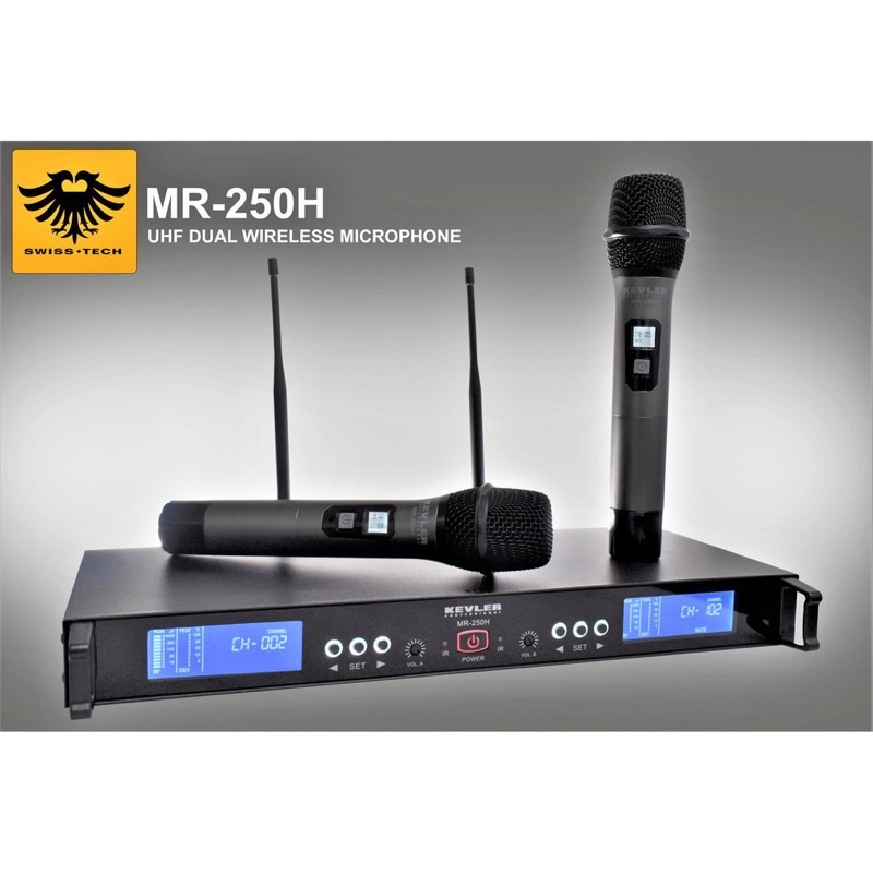 KEVLER MR-250H DUAL UHF WIRELESS MICROPHONE | Shopee Philippines