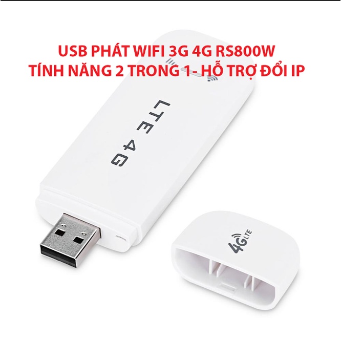 Usb Dcom 3G 4G Wifi RS800w – Usb + Wifi 2 in 1, Supports Network IP ...