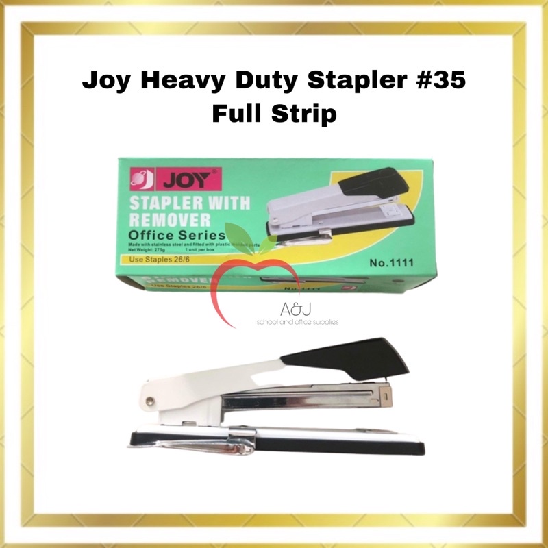 Joy Heavy Duty Stapler #35 Full Strip no.1111 | Shopee Philippines