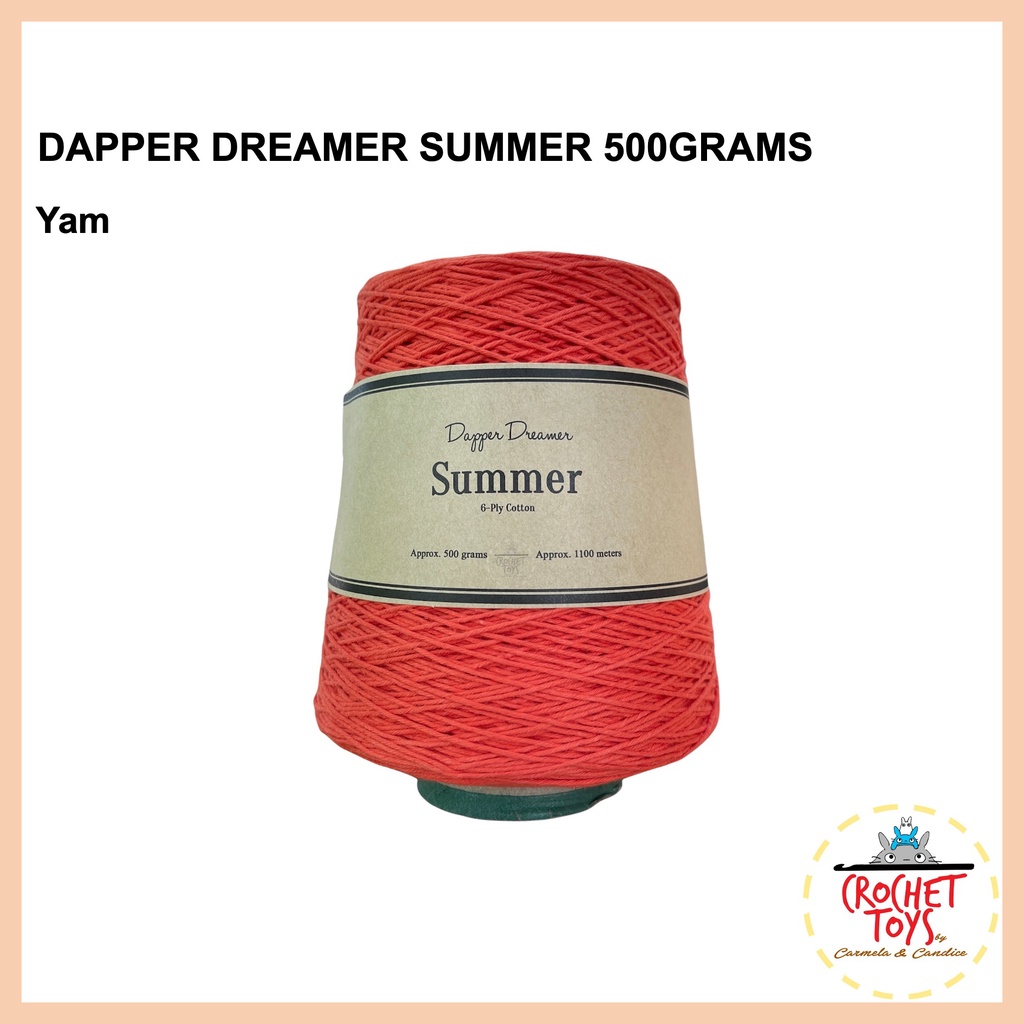 Yam 6ply Dapper Dreamer Summer 500grams Combed Cotton For Crochet or ...