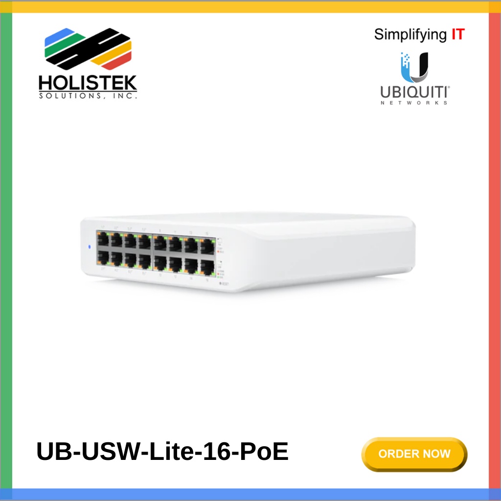 Ubiquiti UniFi Switch Lite 16 PoE (USW-Lite-16-POE) I Ubiquity I Ubnt I ...