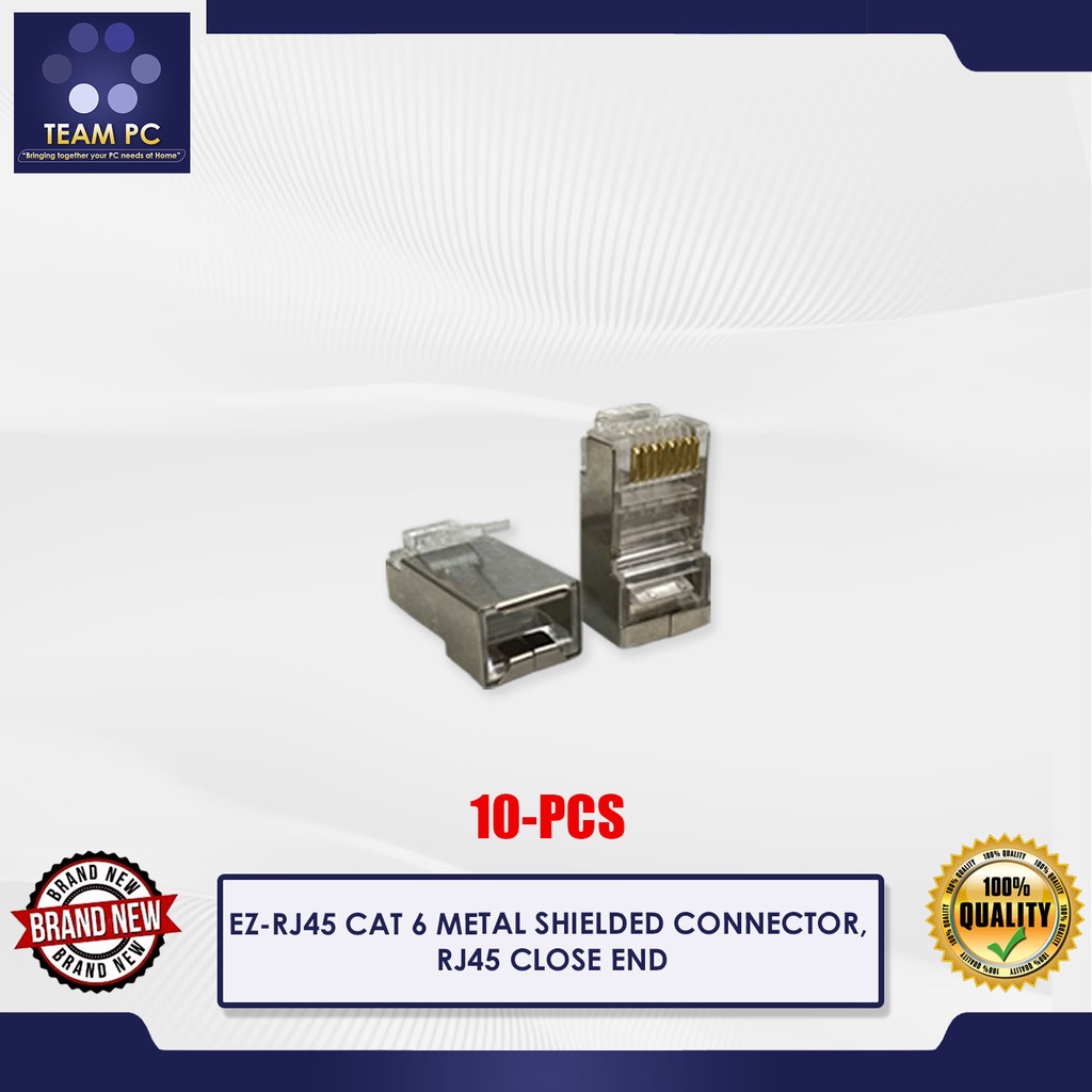 EZ-RJ45 CAT 6 METAL SHIELDED CONNECTOR, RJ45 CLOSE END | Shopee Philippines