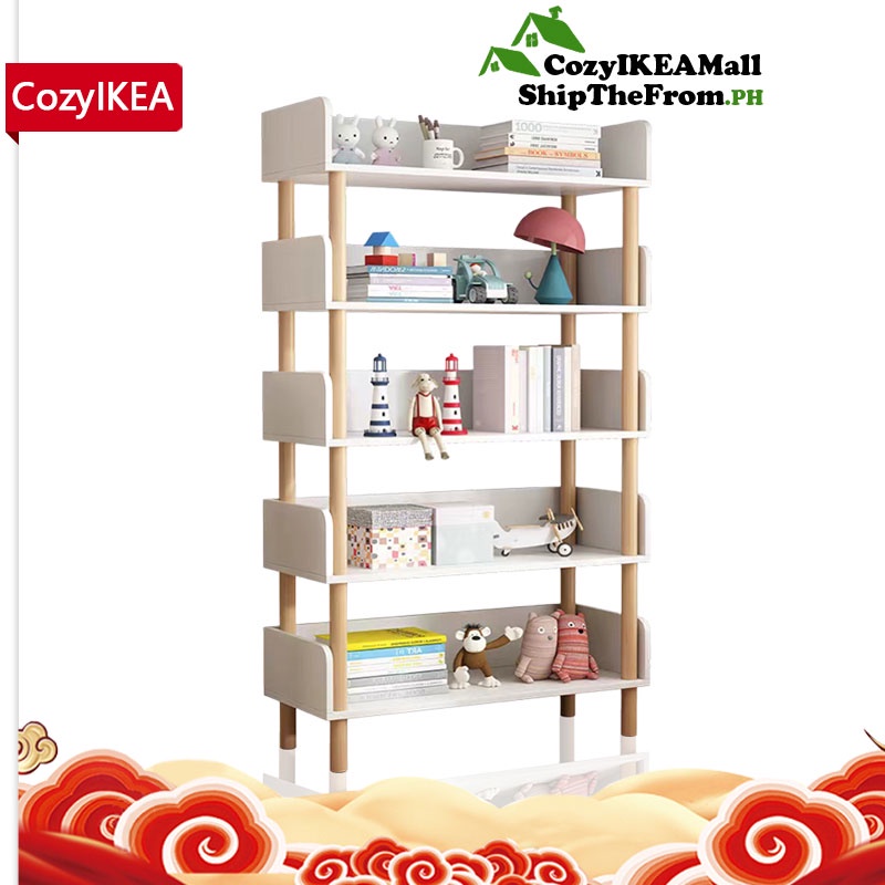 CozyIKEA Floor Shelf Bookshelf 4layer/5layer bookshelf storage rack ...