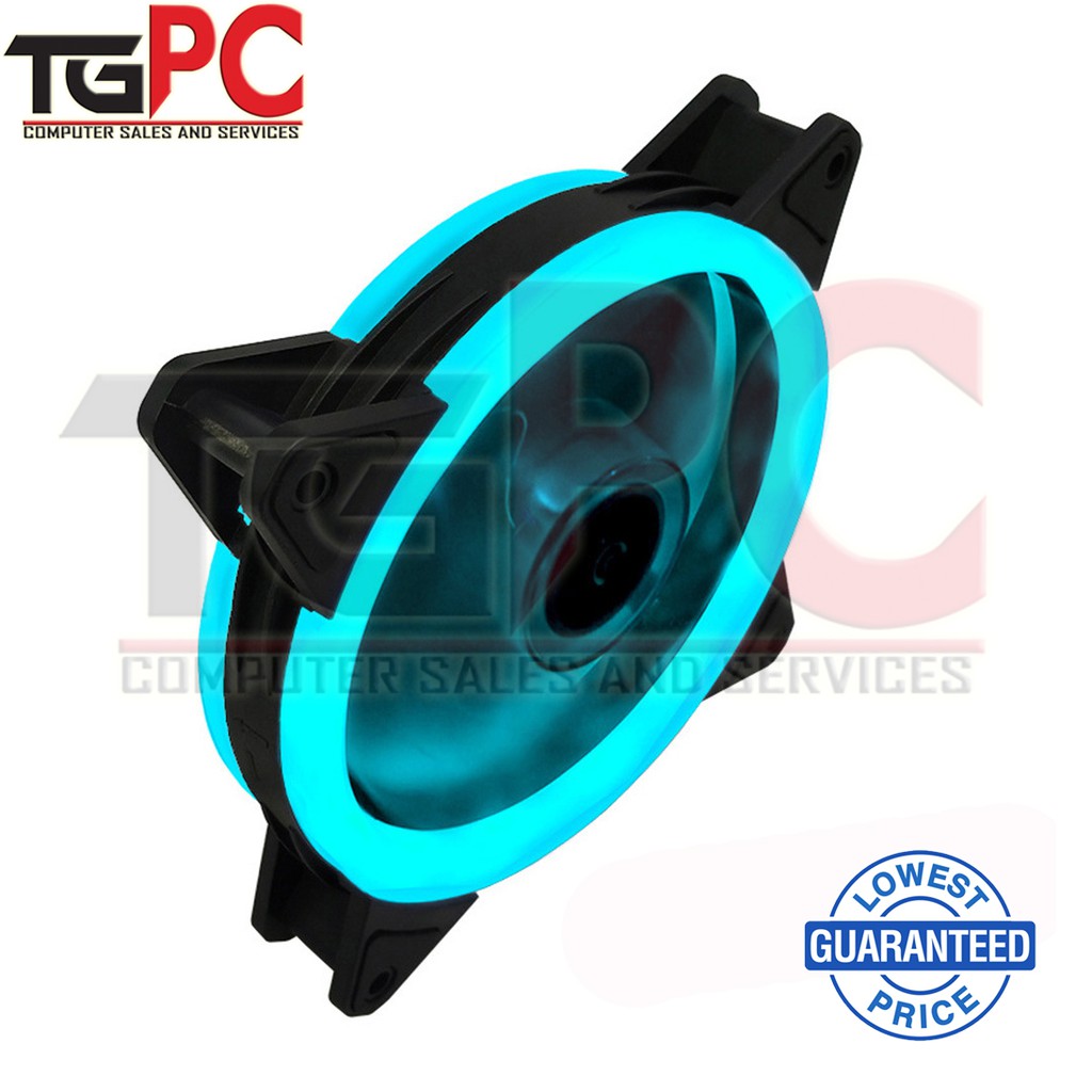 Gstorm Rainbow RGB Dual Ring Led Fan 7 Color Case Cooling Fan 120mm ...