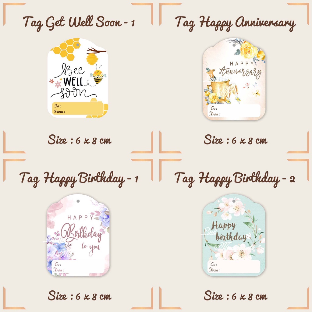 Happy birthday Tag / Get Well Soon | Shopee Philippines