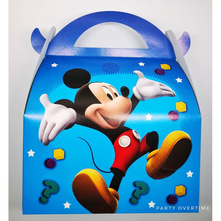 6 pcs Mickey Mouse Design Gift Box Birthday Christening Celebrations ...