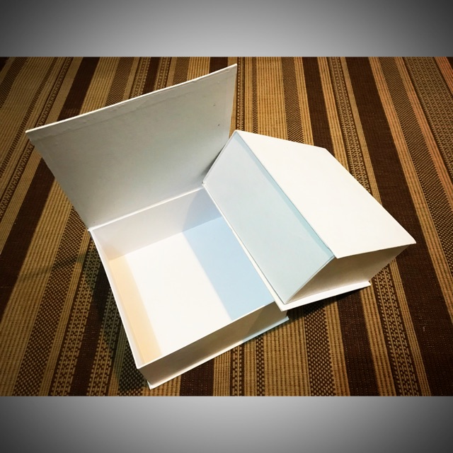 White 9x9x4 inches Flipped Box | Shopee Philippines