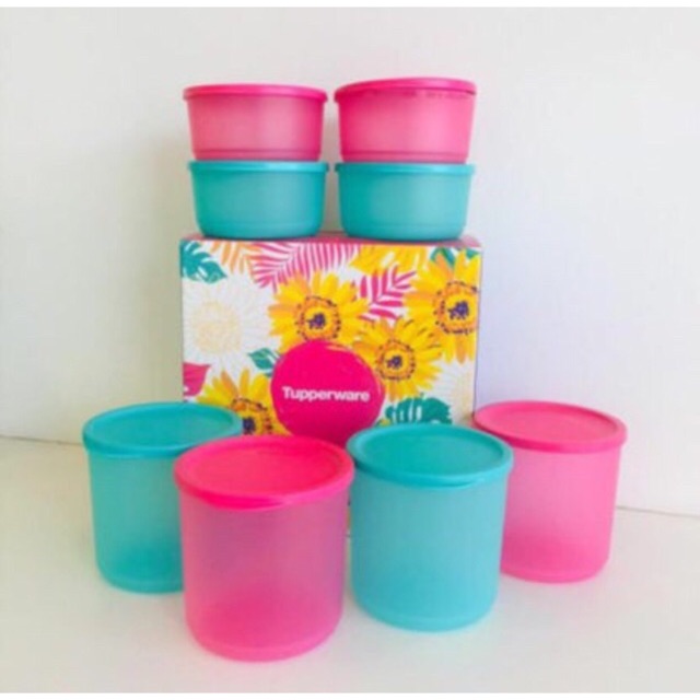 Tupperware Summer Fresh Round Set with Box | Shopee Philippines