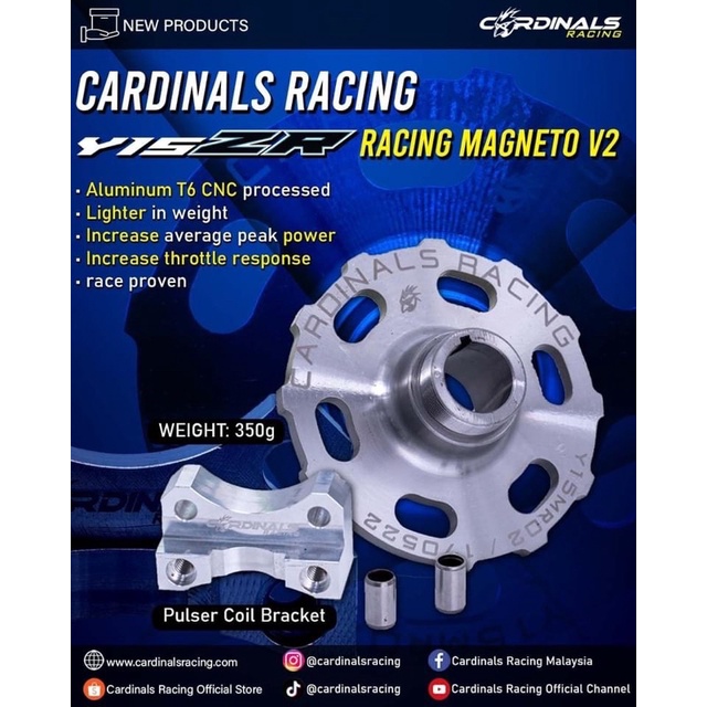 CARDINALS RACING MAGNETO V2 - YAMAHA Y15ZR [ 350G / 500G / 650G / 700G ...